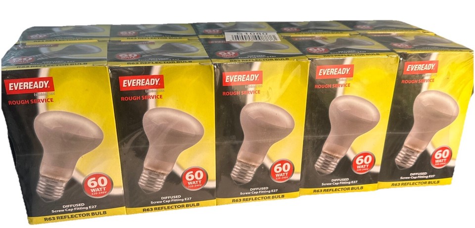 10 X Eveready R63 60W ES E27 Reflector Light Bulbs Dimmable | eBay UK