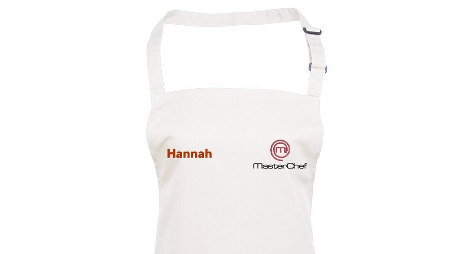 Personalised Masterchef Cooking apron with pocket personalised with ...