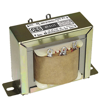 1 PC - CES - CENTER-TAPPED POWER TRANSFORMER - 117VAC INPUT 12VAC OUT ...