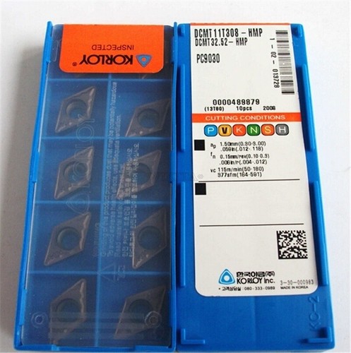 10Pcs/Box Korloy DCMT11T308-HMP PC9030 Carbide Insert hs | eBay