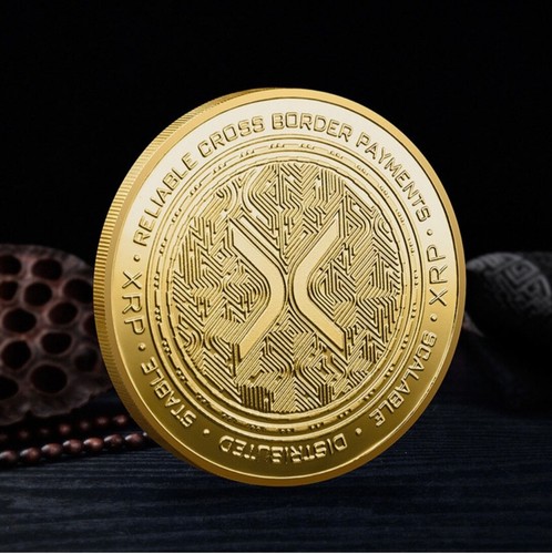 Ripple XRP Souvenir Gold Commemorative Crypto Coin Collectible | eBay