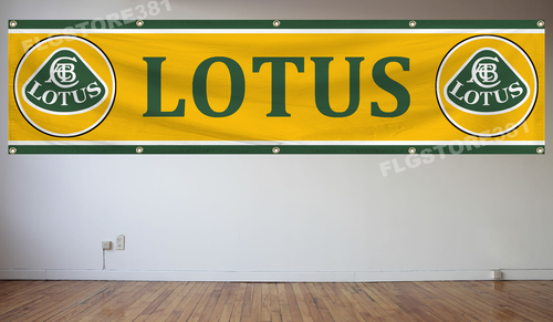 Lotus Banner Flag 2X8Ft British Automotive Racing Car Garage Decoration ...