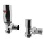 Thermostatic TRV Radiator Valves 1/2" x 15mm Angled/Corner/Straight ...