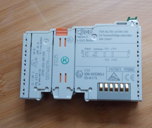 WAGO 750-469/003-000 - 2-channel analog input; Thermocouple K | eBay