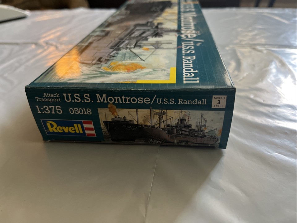 1/375 Revell #05018 Attack Transport USS Montrose/USS Randall Kit New ...