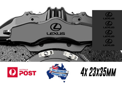 4x Lexus Premium Brake Caliper Sticker Decal BLACK | eBay Australia