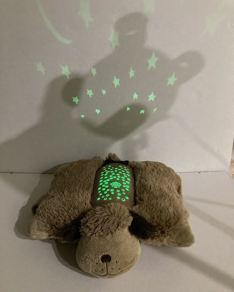 Dream Lites Pillow Pets Puppy Plush Night Light Dog Stuffed TESTED ...