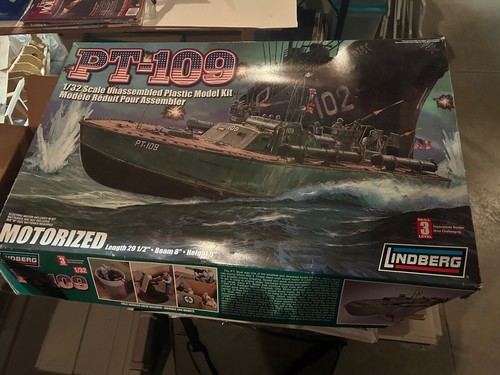 Lindberg Model PT 109 US Navy Torpedo RC Boat With M.A.C.K Motor ...