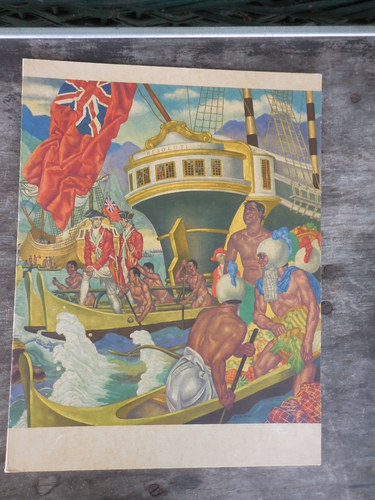 Matson Lines Lurline Eugene Savage Art Hawaiian Tiki 1949 Menu A God ...