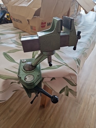 Vintage Uni Spann Rotating Swivel Vice W- Germany Hobby Vice /bench ...