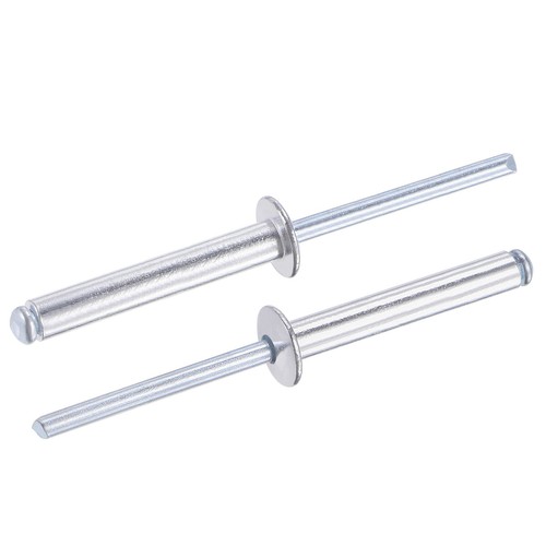 60pack Blind Rivets Aluminum 5mm Diameter 35mm Grip Length Silver Tone ...