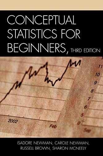 Conceptual Statistics for Beginners - Paperback, by Brown Russell ...