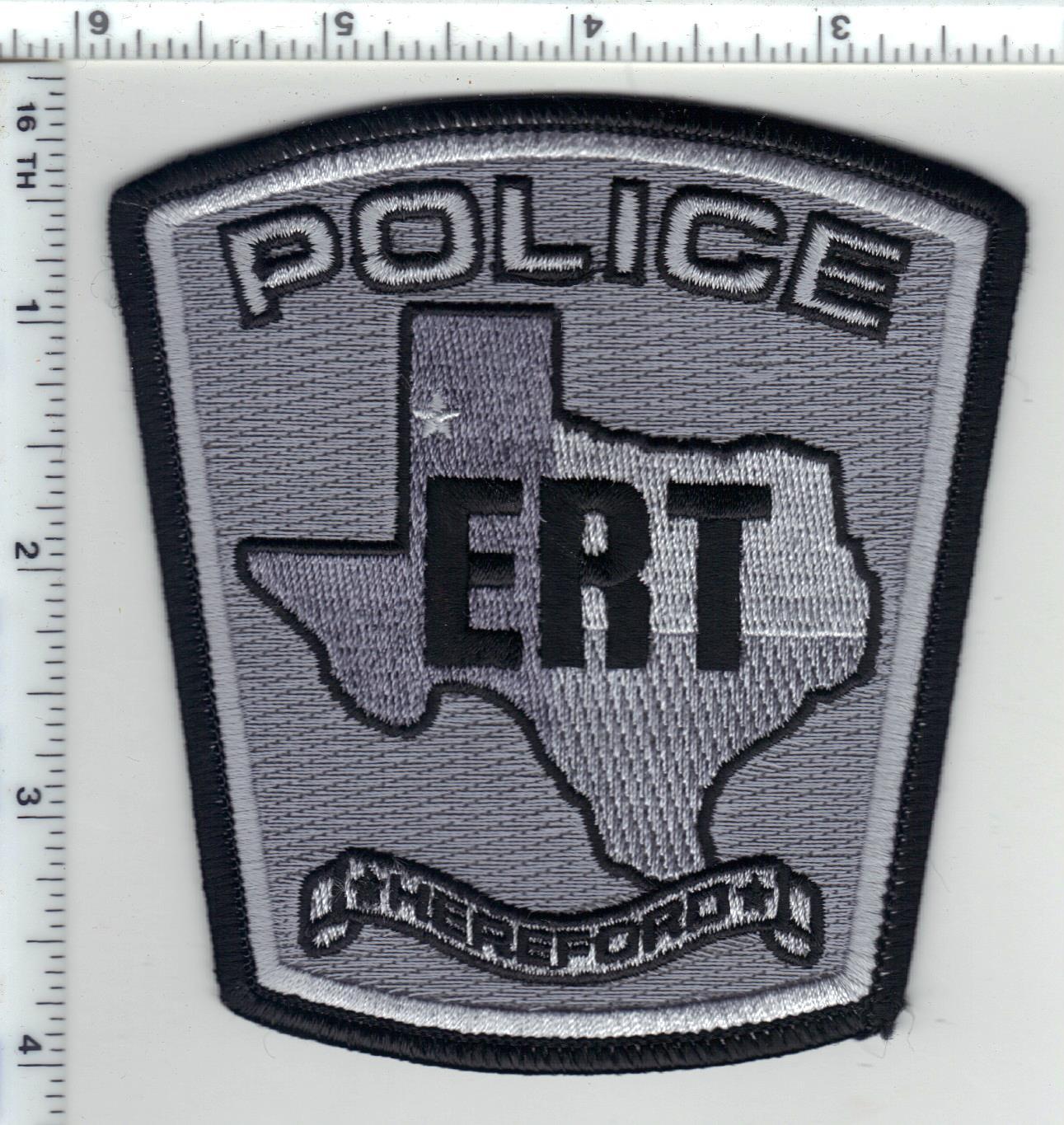 Hereford Police (Texas) Subdued ERT Shoulder Patch from the 1980's | eBay