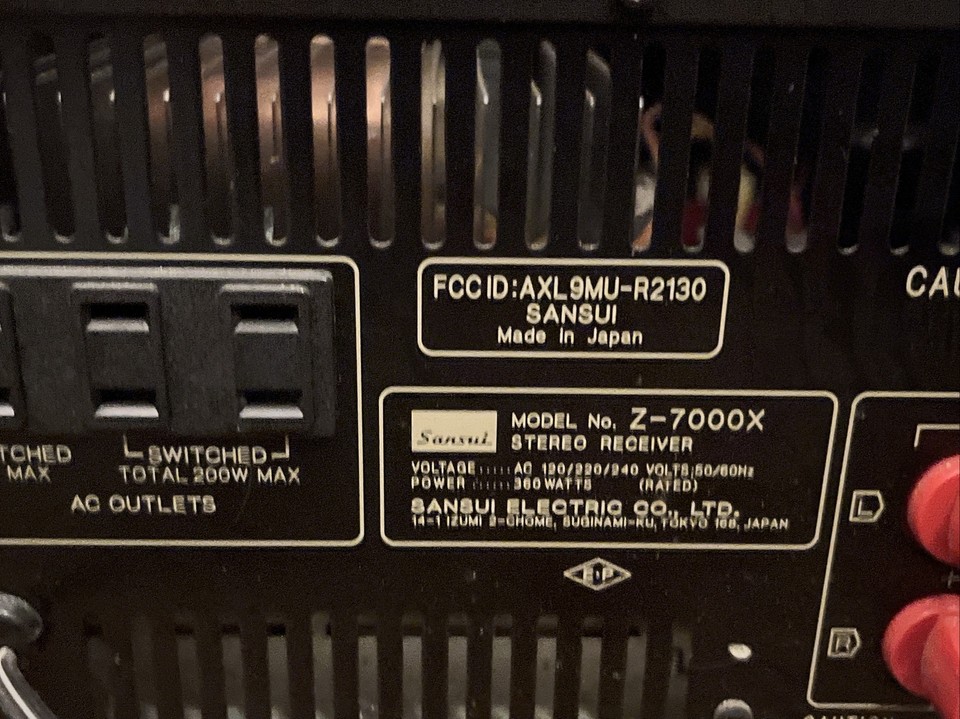 Sansui Stereo Receiver Quartz Synthesizer Compu Model #Z-7000X Radio ...