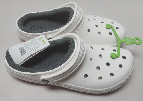 NEW Crocs CLASSIC LINED Clog Size Mens12 (M12) Comfortable Fur Slip On ...