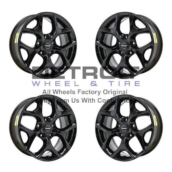 18" CHRYSLER PACIFICA GLOSS BLACK EXCHANGE WHEELS RIMS FACTORY OEM 2593 ...