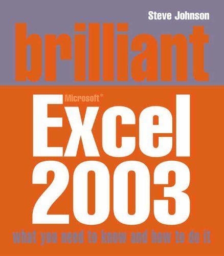 Brilliant Excel 2003 By Steve Johnson | eBay
