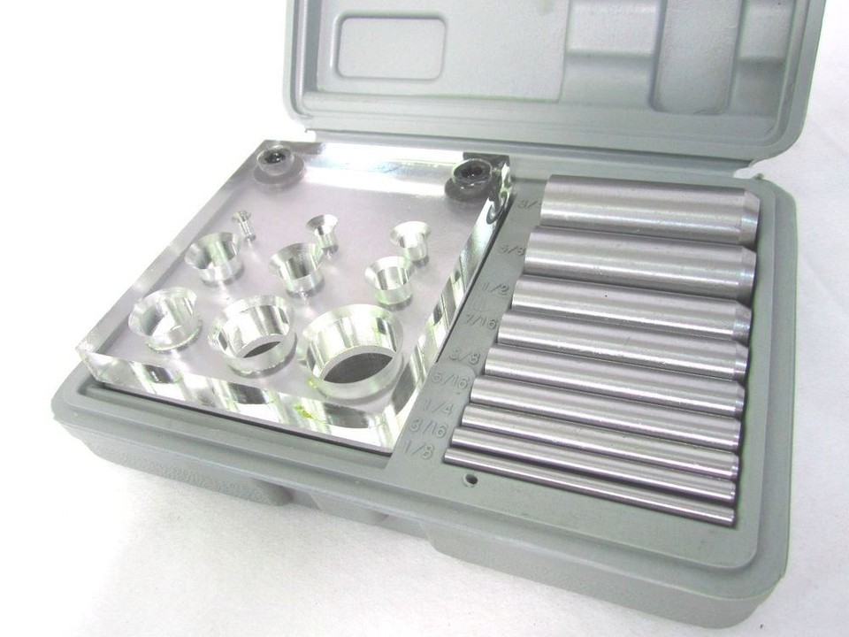 9 PC HAND DISC HOLE SHEET METAL STEEL CUTTER PUNCH AND DIE PUNCHING ...