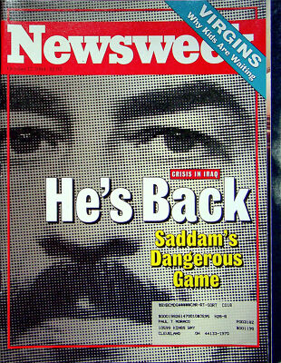 Newsweek Magazine October 17 1994 Saddam Hussein Kuwait Oil Fight Bill ...