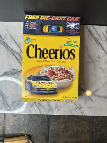 NASCAR Cheerios Collectible Die Cast Toy Car Collaborating Cereal Box ...