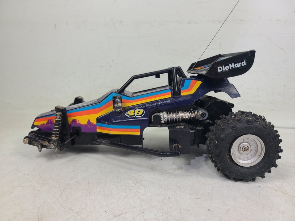 Vintage Sears Lobo II Frame Buggy RC Car Black Body Road Handler Nikko ...