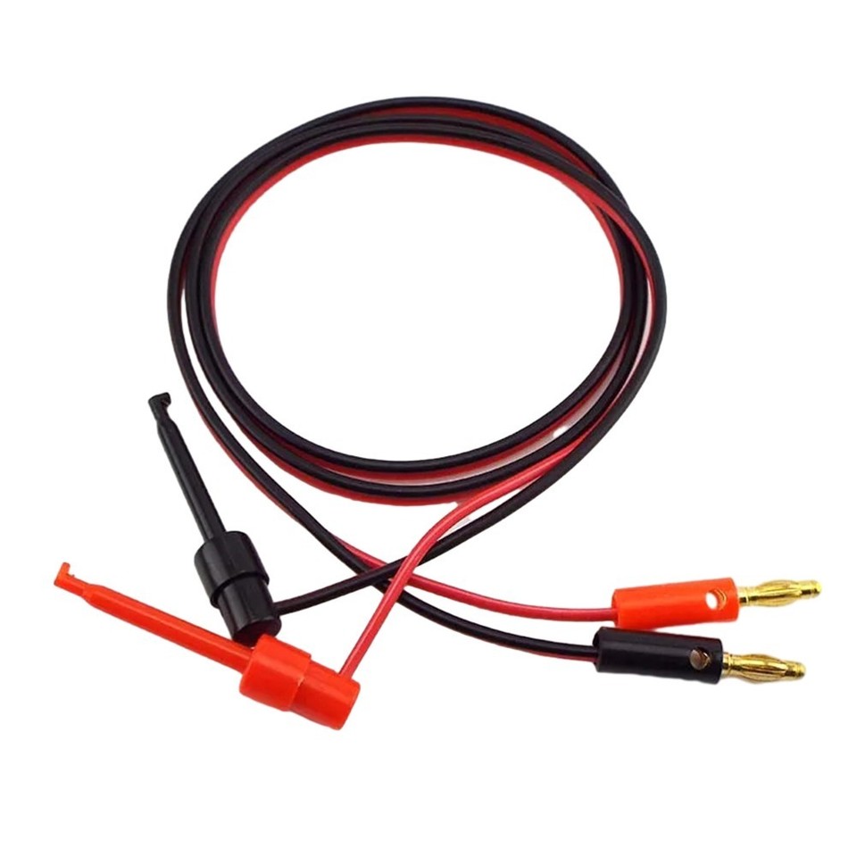 1M Wire For Multimeter Test Leads with Hook Clamp Adapter Easy Install ...