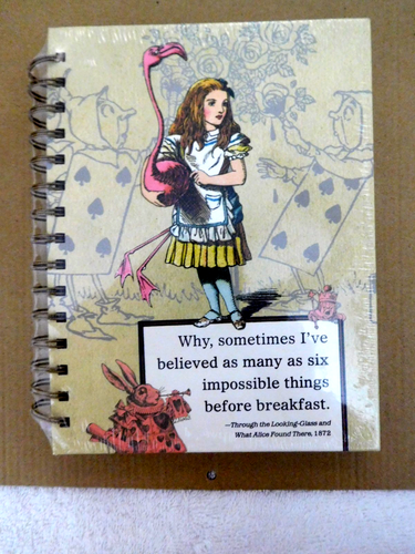 NEW ALL THINGS ALICE WIRE-O JOURNAL LINDA SUNSHINE RARE SEALED ...
