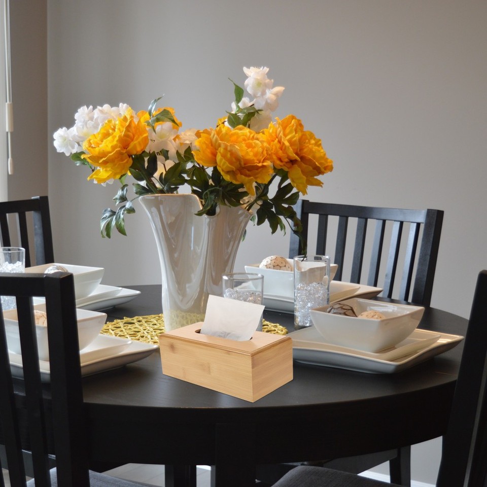 Solid Wood Paper Box Napkin Office Travel Tissue Holder for Bathroom ...