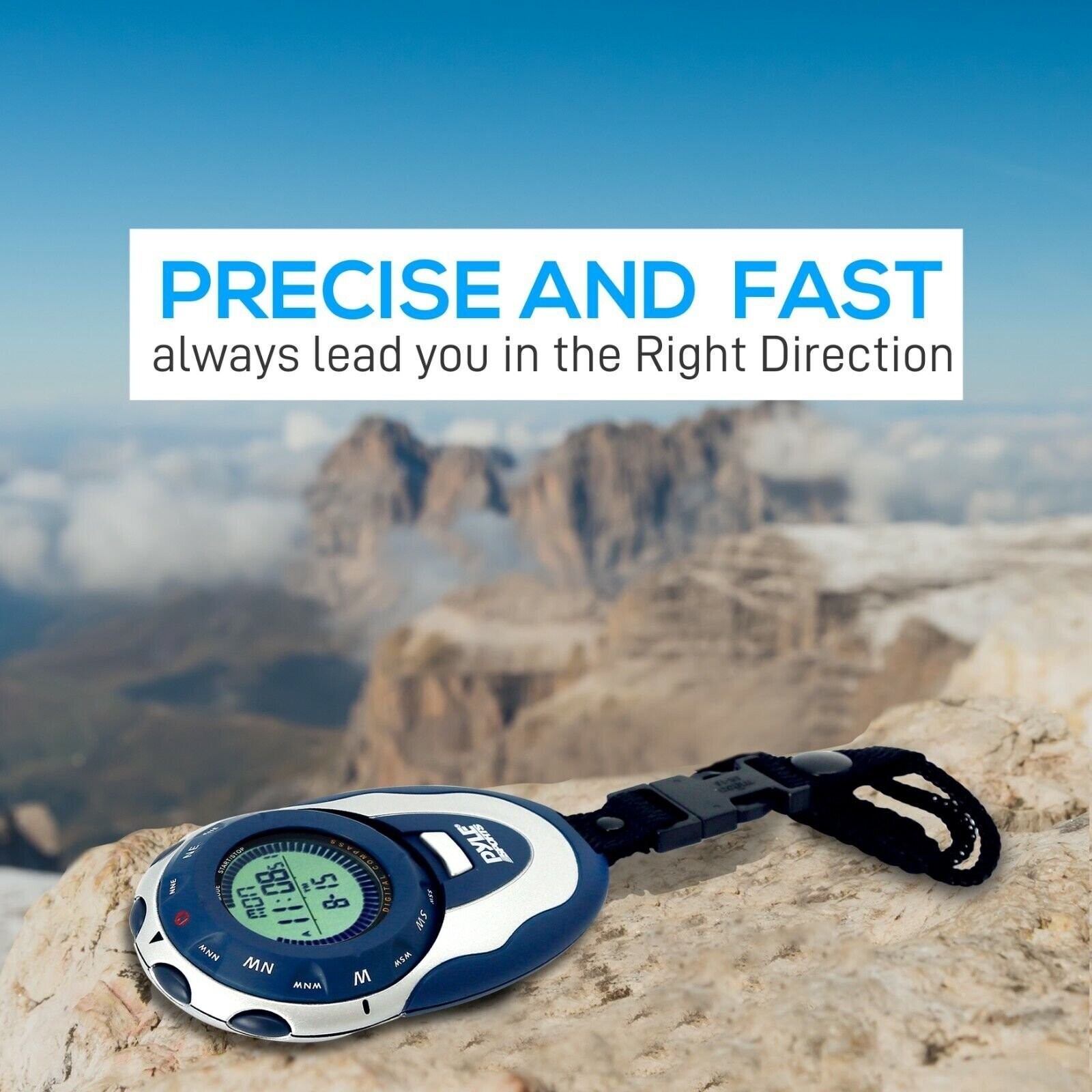 Pyle Sport New Handheld Track Watch With Compass Chronograph And Pacer ...