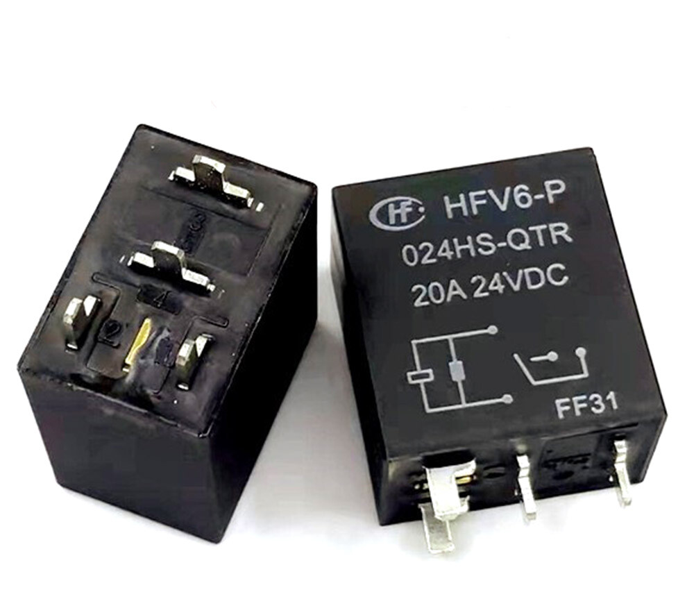 1PC HongFa Relay HFV6-P-024HS-QTR Automotive Relay 24VDC 20A 4Pins for ...