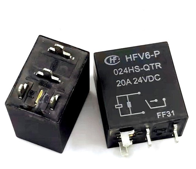 1PC HongFa Relay HFV6-P-024HS-QTR Automotive Relay 24VDC 20A 4Pins for ...