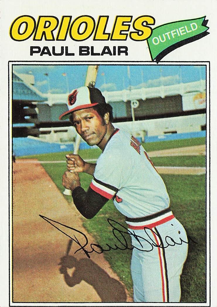 Paul Blair 1977 TOPPS Baseball Card #313 | eBay