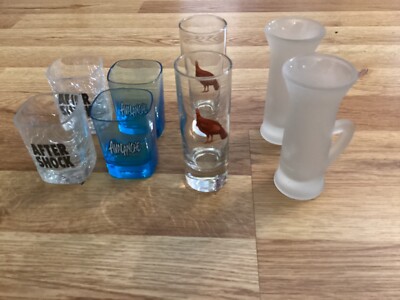 Lot Of 8 Assorted Shot Glasses - Variety Of Sizes | eBay