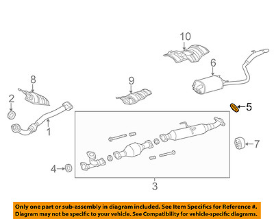 TOYOTA OEM 07-18 Sienna 3.5L-V6 Exhaust-Converter & Pipe Gasket ...