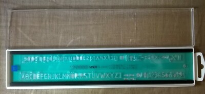 M+R TS9000 DIN 6776 ISO 3098/I Schablone Buchstaben klein groß 9007 7mm ...