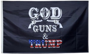 God Guns & Trump Flag 2nd Amendment TRUMP 3X5FT Banner 100D MAGA KAG ...