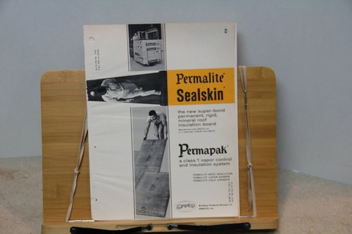 Grefco Permalite Sealskin roof board Catalog Brochure 8pg Circ 1967 ...