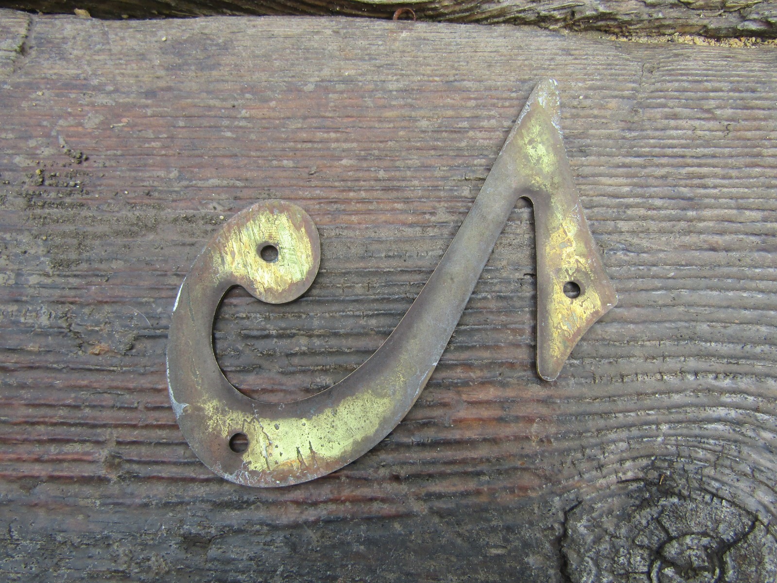 Antique Brass Door Number Victorian Era Number 2 | eBay UK