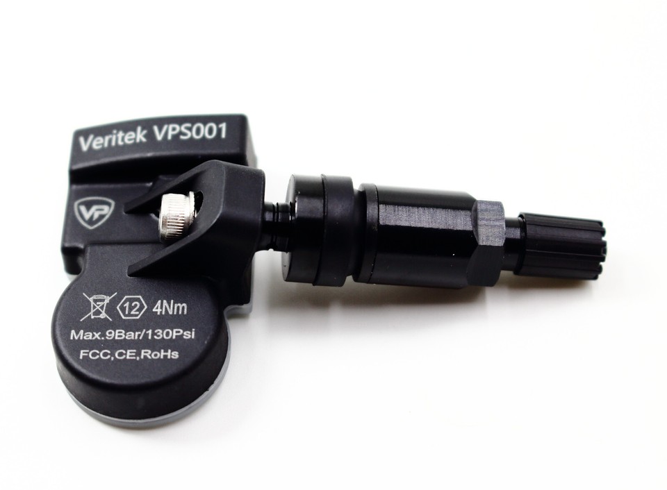 4 TPMS Tire Pressure Sensors for Dodge Ram Promaster Gloss Black Valve ...