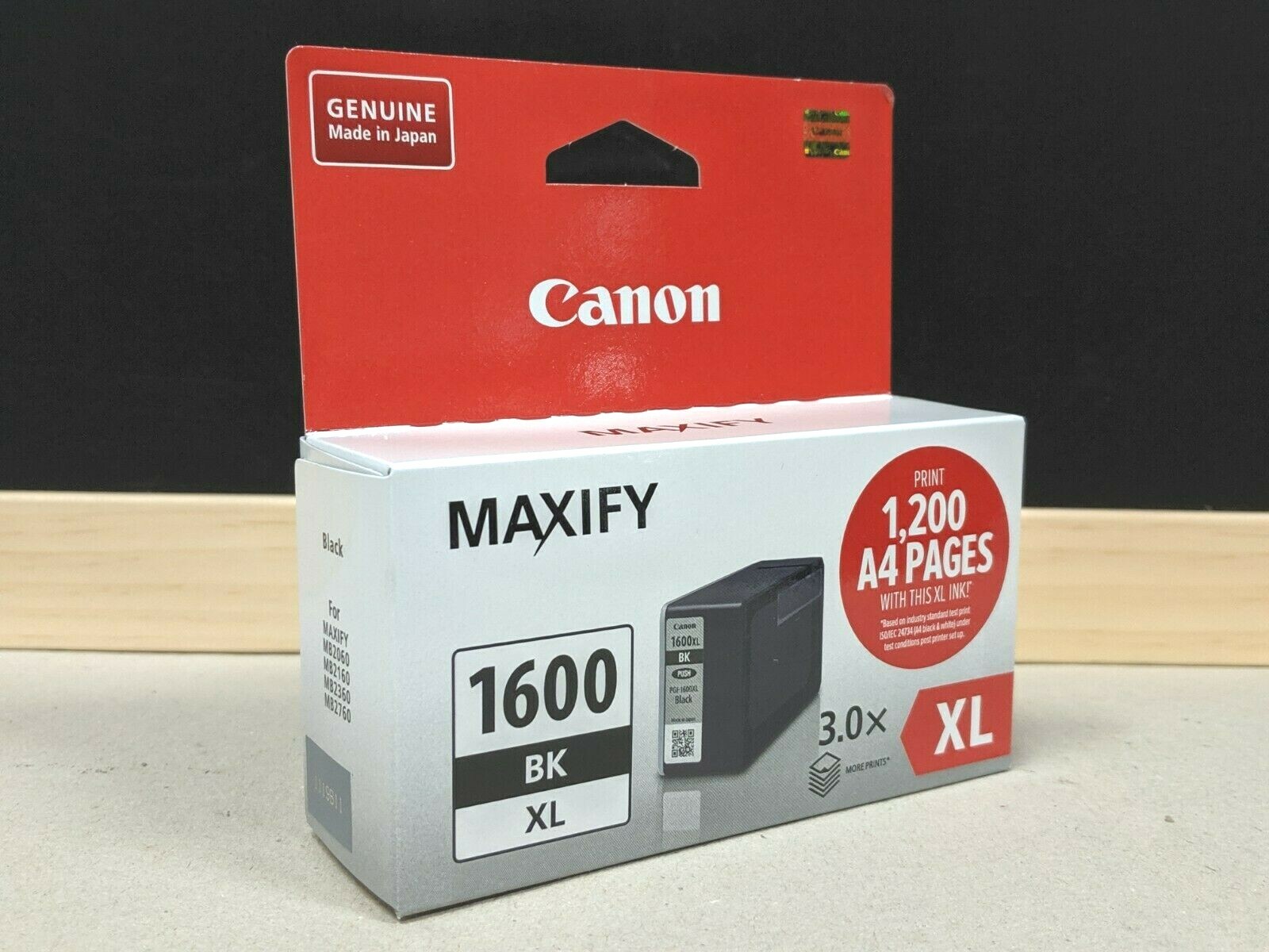 Canon GENUINE MAXIFY 1600 PGI-1600XL C M Y BK Inkjet Ink Cartridge ...