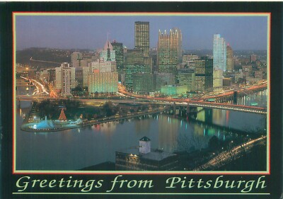 Vintage Postcard: Lightup Night, Pittsburgh, Pennsylvania | eBay