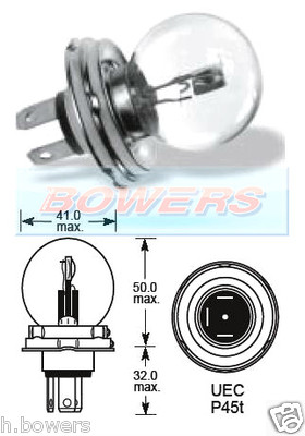 RING R410 12V VOLT 45/40W R2 UEC P45T HEADLIGHT LAMP BULB | eBay