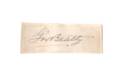 George W. Beatty 1887-1955 Signed Clip / Autograph Aviation Pioneer | eBay