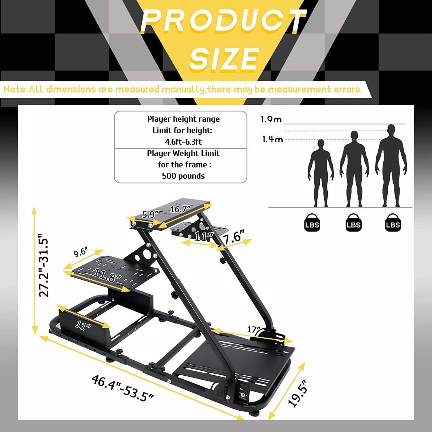 USED-Flight Game Stand fit Logitech X52 X52PRO X56 rocker Tumasit A10 ...