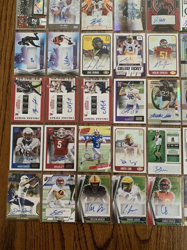 HUGE LOT of (80) NFL AUTOGRAPHED Rookie AUTO RC! JORDAN, CARSON STRONG ...