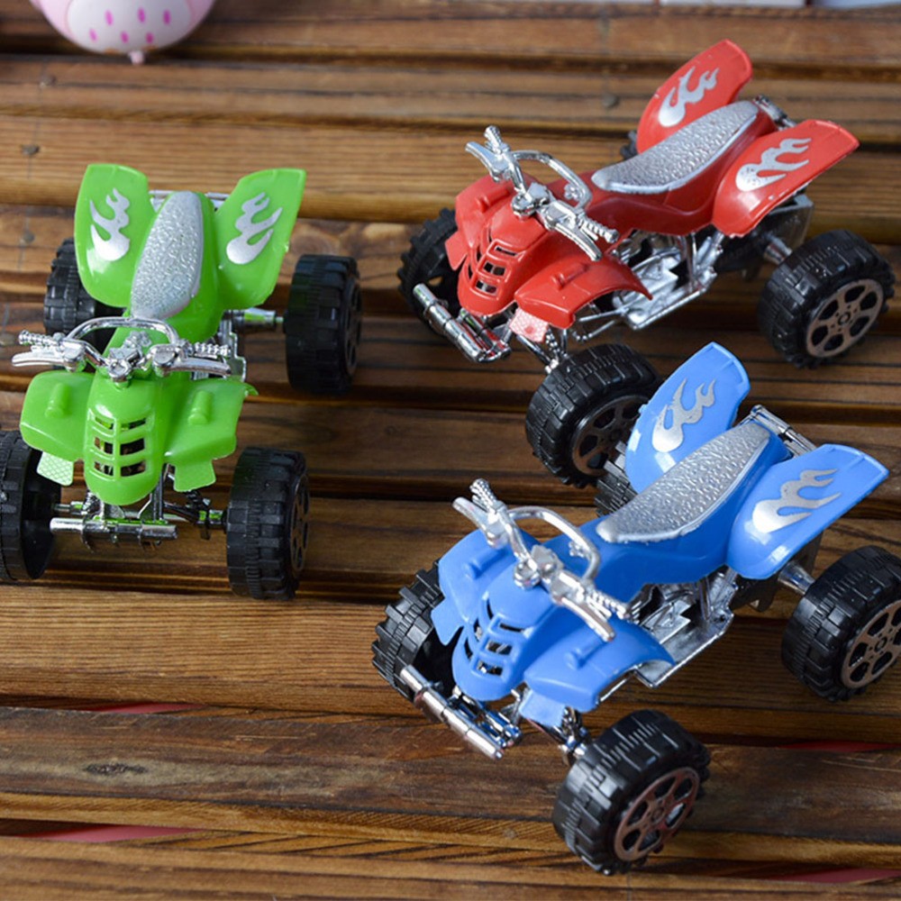 6 Pcs Mini Four-wheeler Model Child Kids Car Toy Inertia Children Small ...