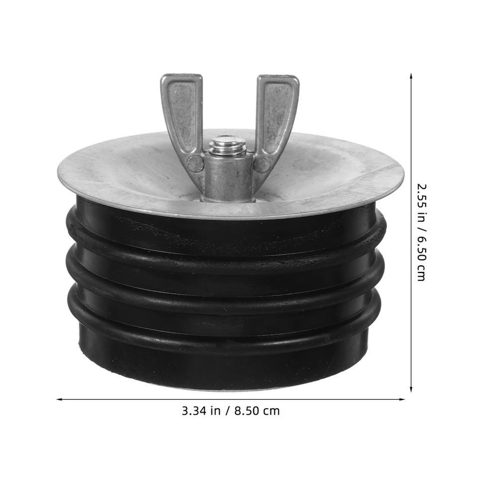 Sink Drain Rubber Bathroom Silicone Water Stopper Sticky Pipe End Cap ...