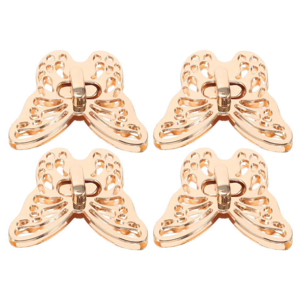 4Pcs Decorative Bag Butterfly Locks Replacement Bag Locks Purse Closure ...