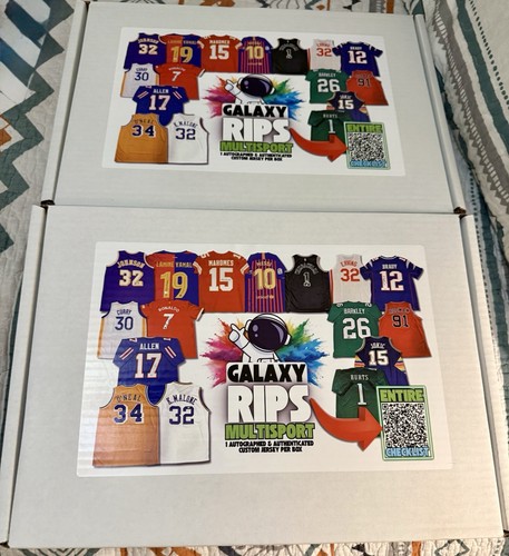 2 Sealed Galaxy Rips Multi-Sport Autographed Jersey Boxes!!! | eBay