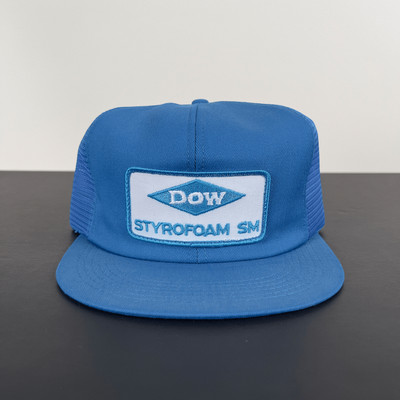 Vintage Dow Styrofoam SM Blue Patch Trucker Hat Pre-Owned K-Brand ...